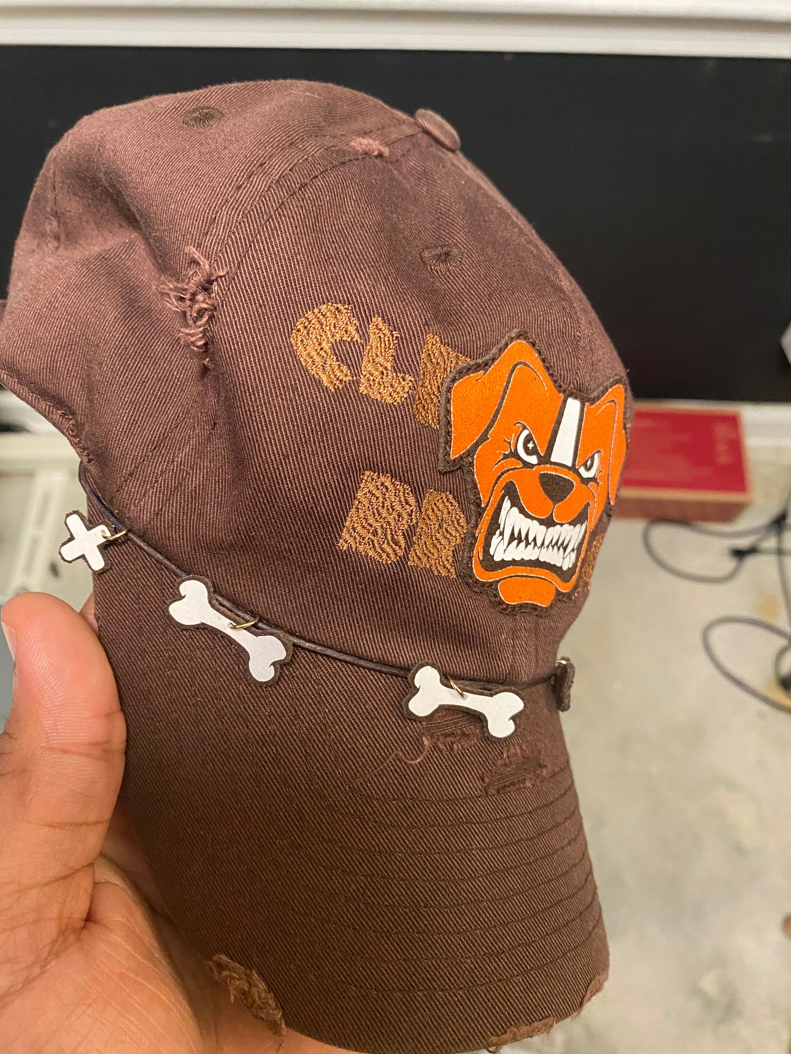 Custom Embroidered Cleveland Browns Dawg Glow in the Dark Dad Hat - Etsy