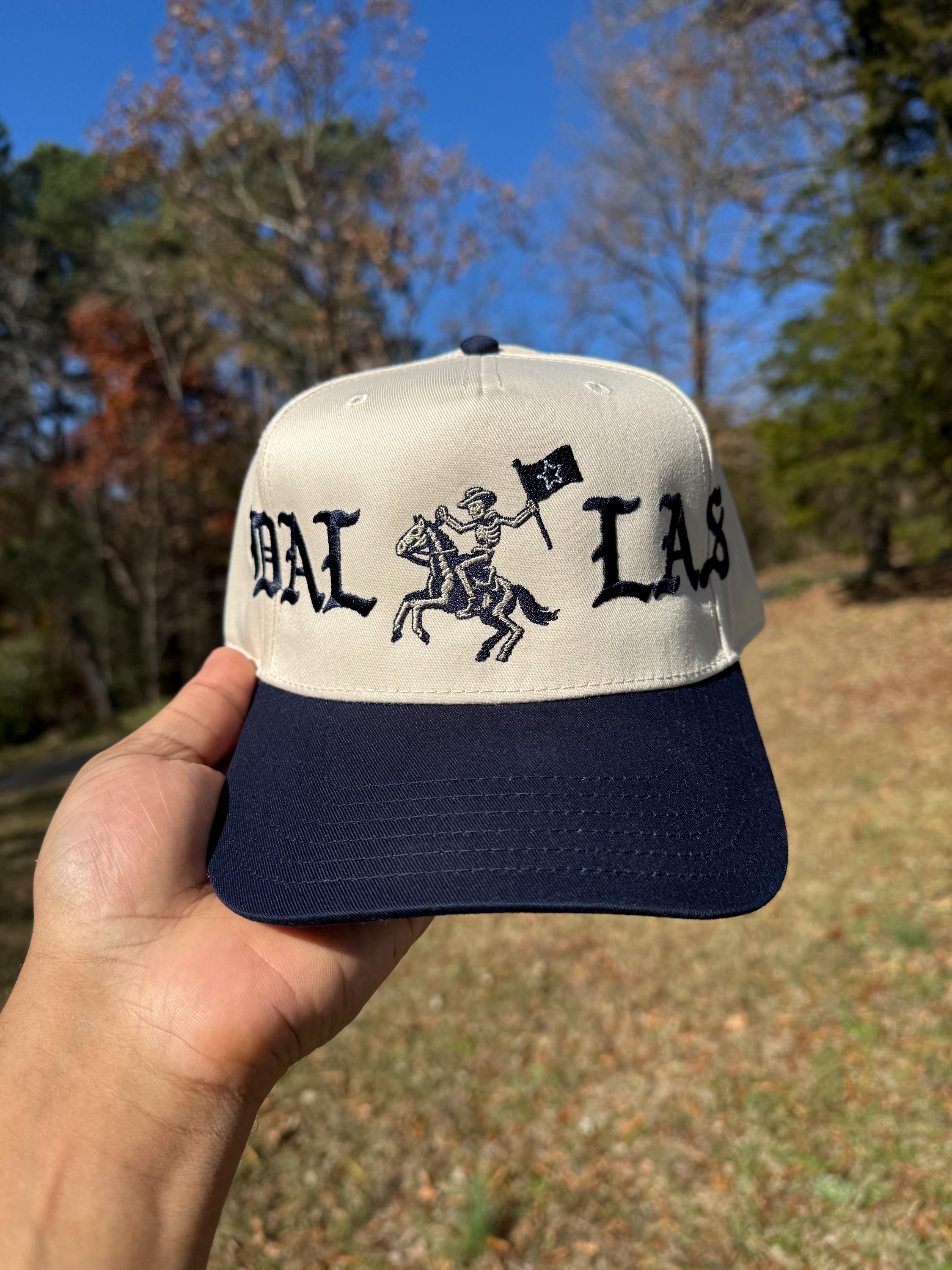 Custom Dallas Skeleton Cowboy Hat 5 Panel - Etsy