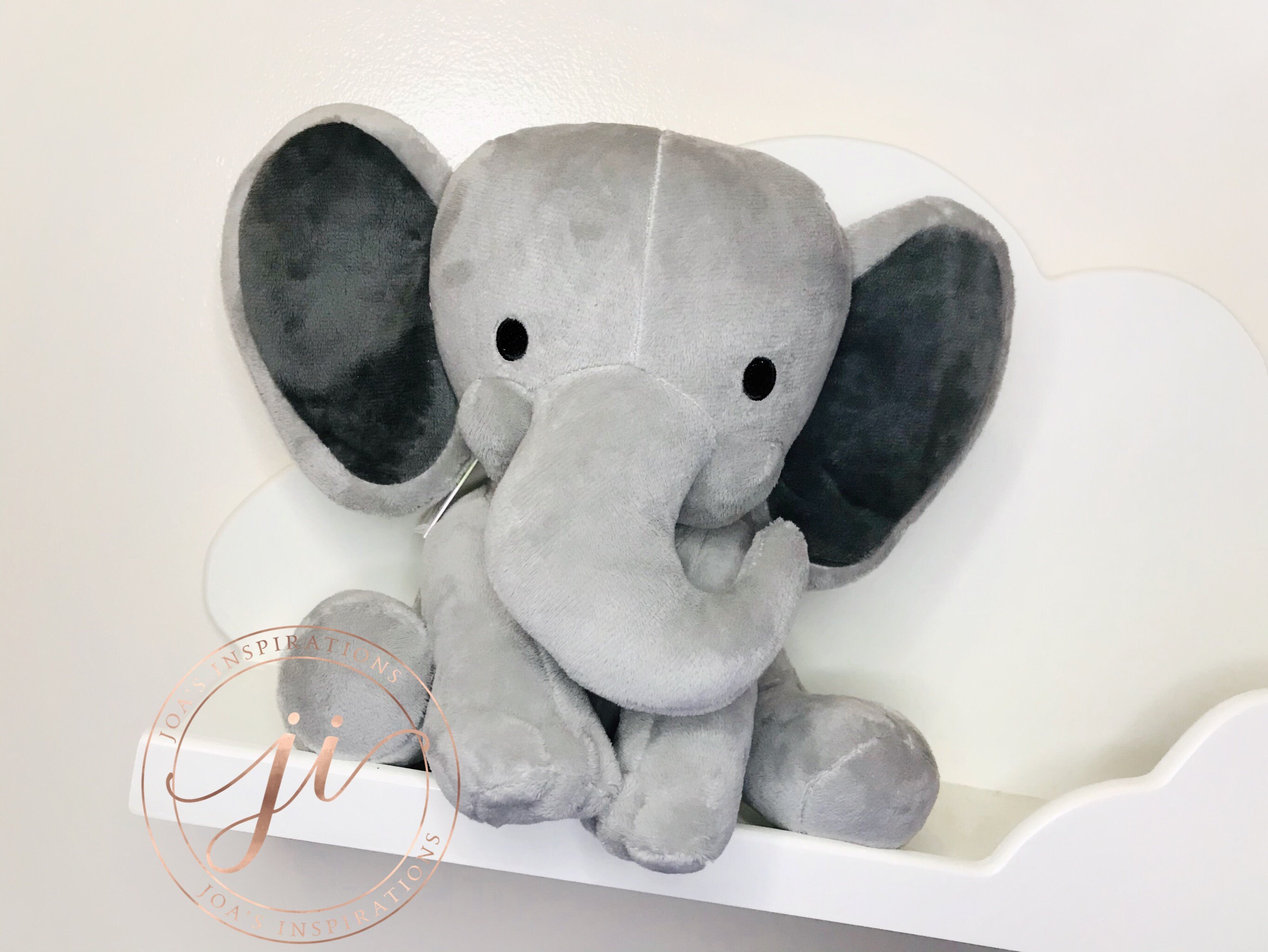 Baby Elephant Birth Stat, Personalized Elephant Plush, Keepsake ...