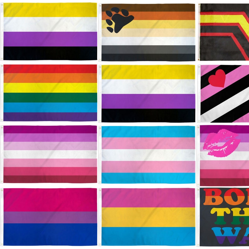 Pride Flags 5x3ft Large Gay Pride Flag LGBTQ+ Festival Parade Rainbow ...