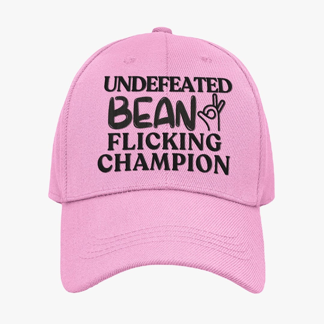 Lesbian Cap Undefeated Bean Flicking Champion Funny Rude Clit Destroyer ...