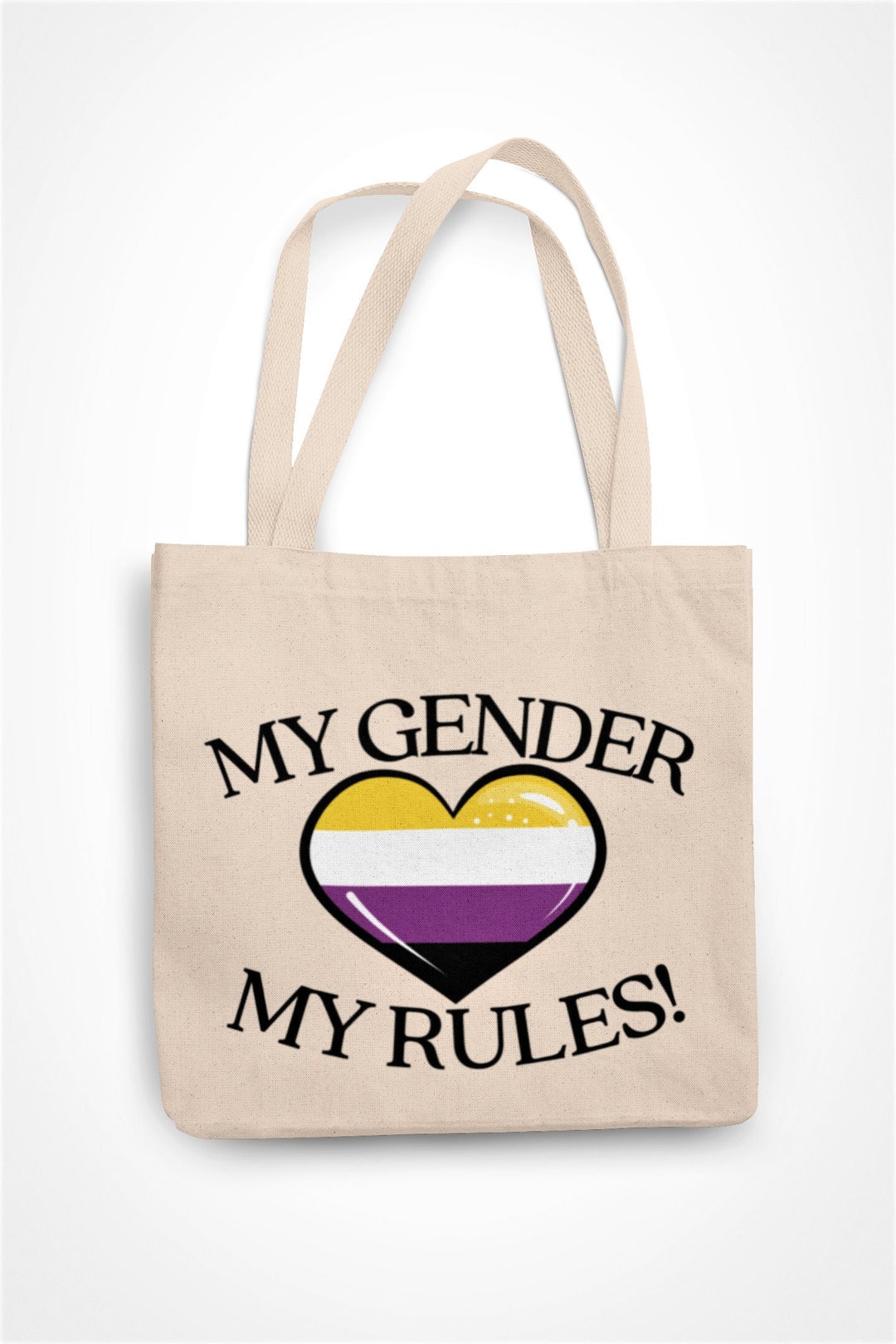 My Gender My Rules NON BINARY Tote Bag / LGBTQ Pride Gift - Etsy