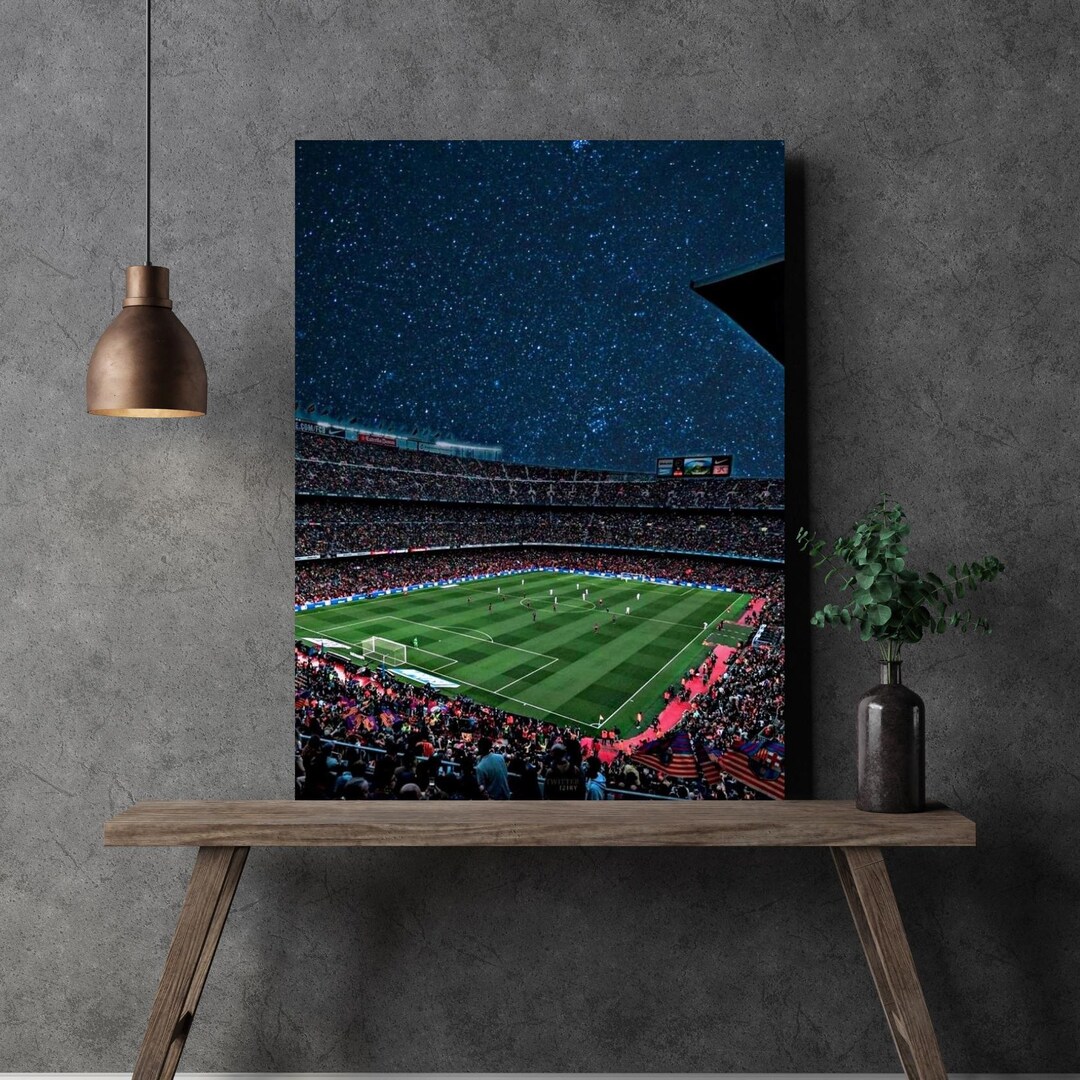 Soccer Stadium on Canvas for Wall Decoration | Wall Art Soccer | Big ...