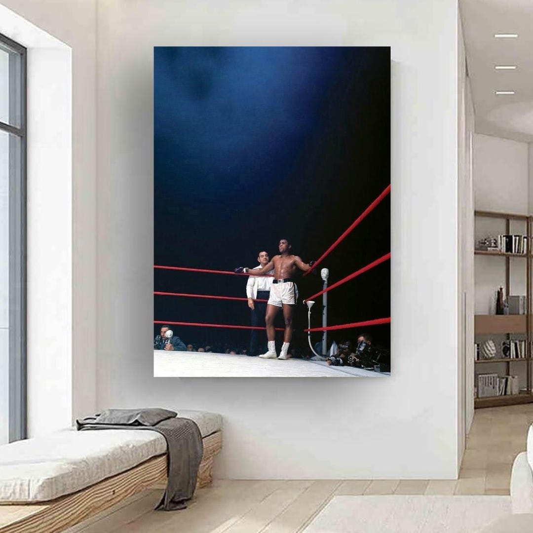 Muhammad Ali Wall Art | Boxing Legend Canvas | Iconic Fight Victory ...