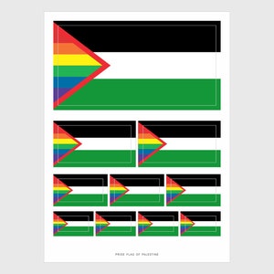 Palestine LGBTQ Pride Flag Stickers - Etsy