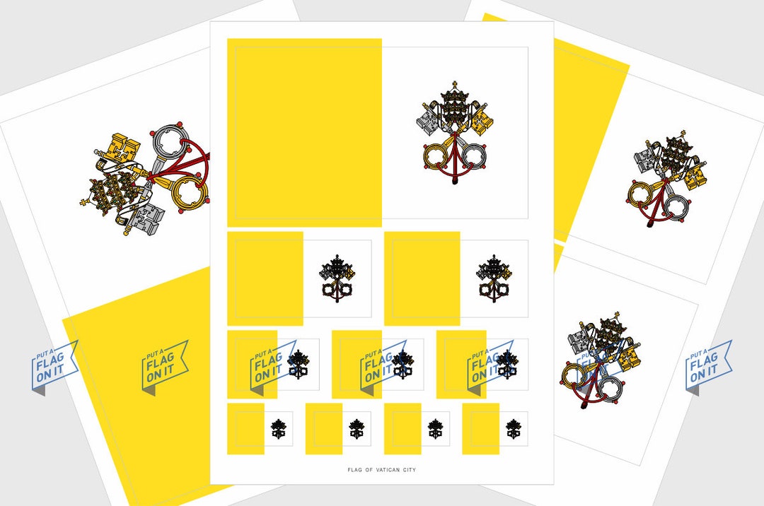 Vatican Flag Stickers - Etsy