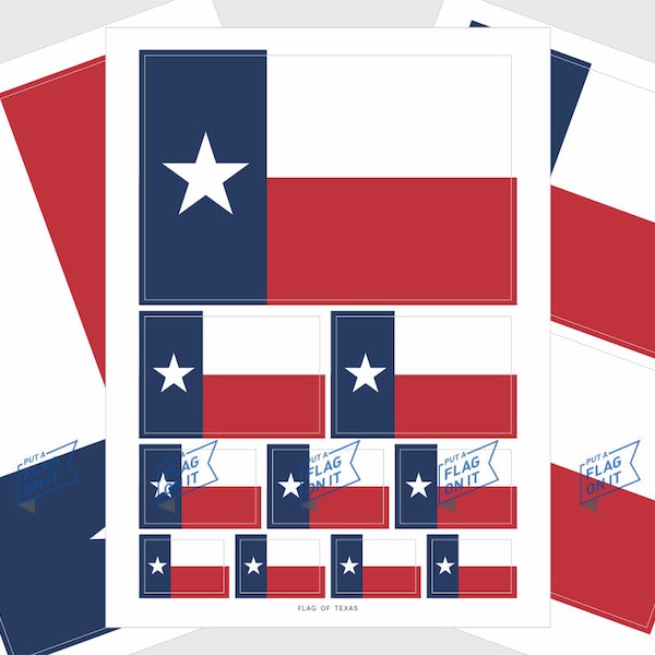 Texas Flag Stickers - Etsy