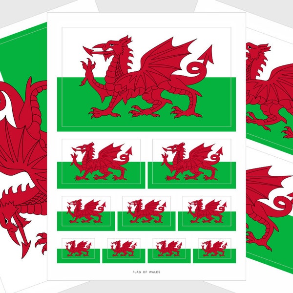 Welsh Flag - Etsy