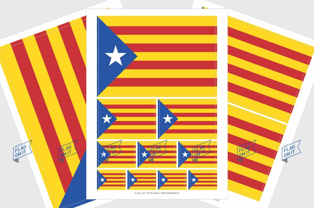 Catalonia Flag Stickers - Etsy