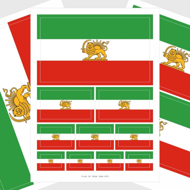 Iran Flag Sticker - Etsy