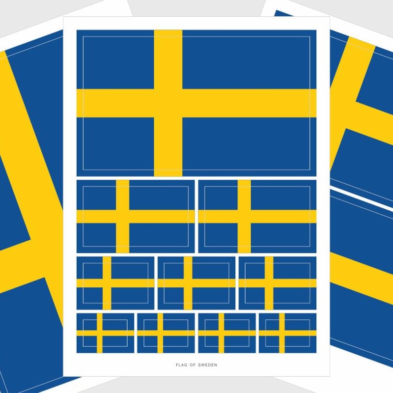 Swedish Flag Sticker - Etsy