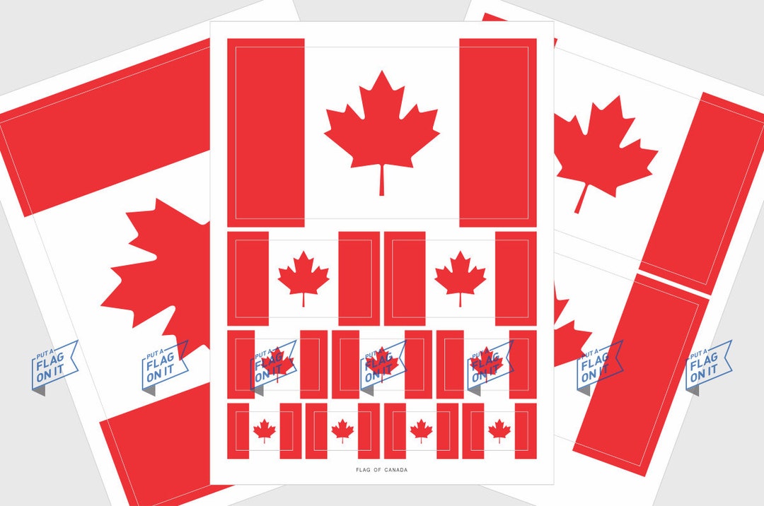 Canada Flag Stickers - Etsy