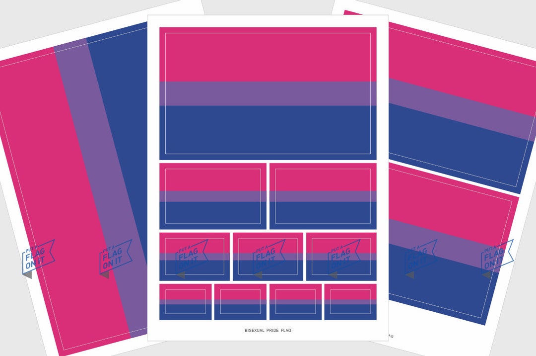 Bisexual Pride Flag Stickers - Etsy