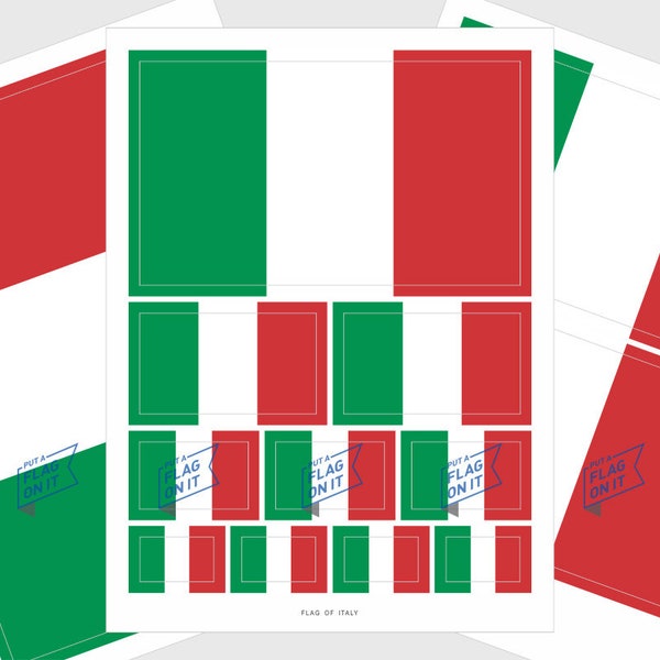 Italian Italy Flag Sticker Stickers - Etsy