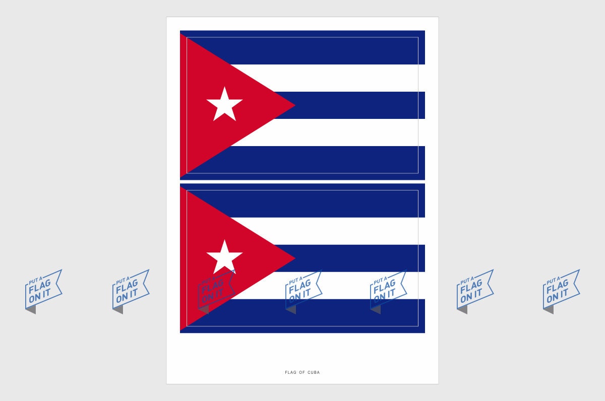 Cuba Flag Stickers - Etsy