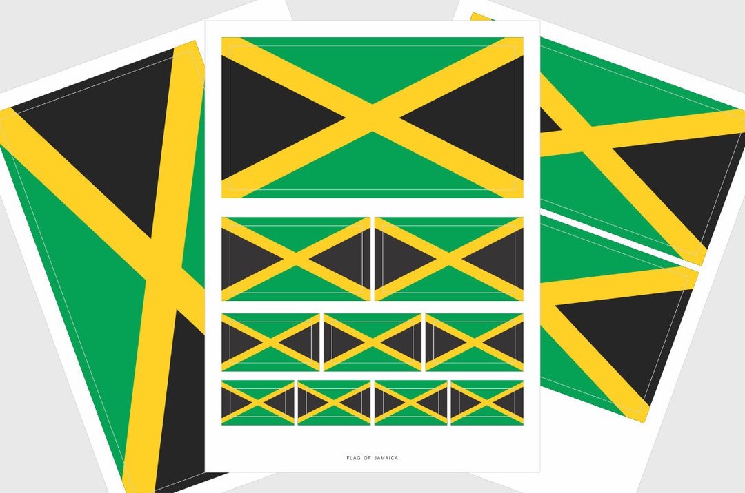 Jamaica Flag Stickers - Etsy UK
