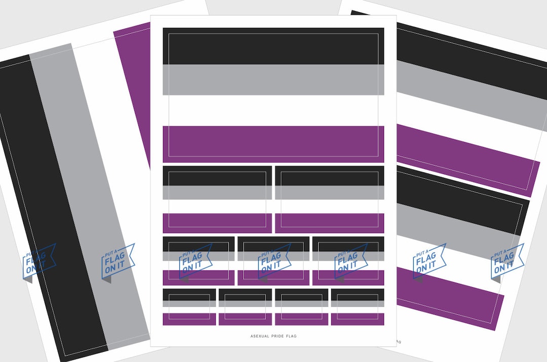 Asexual Pride Flag Stickers - Etsy