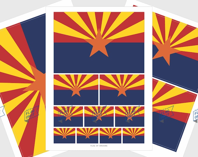 Arizona Flag Decal - Etsy Canada