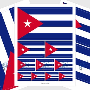 Cuba Flag Stickers - Etsy