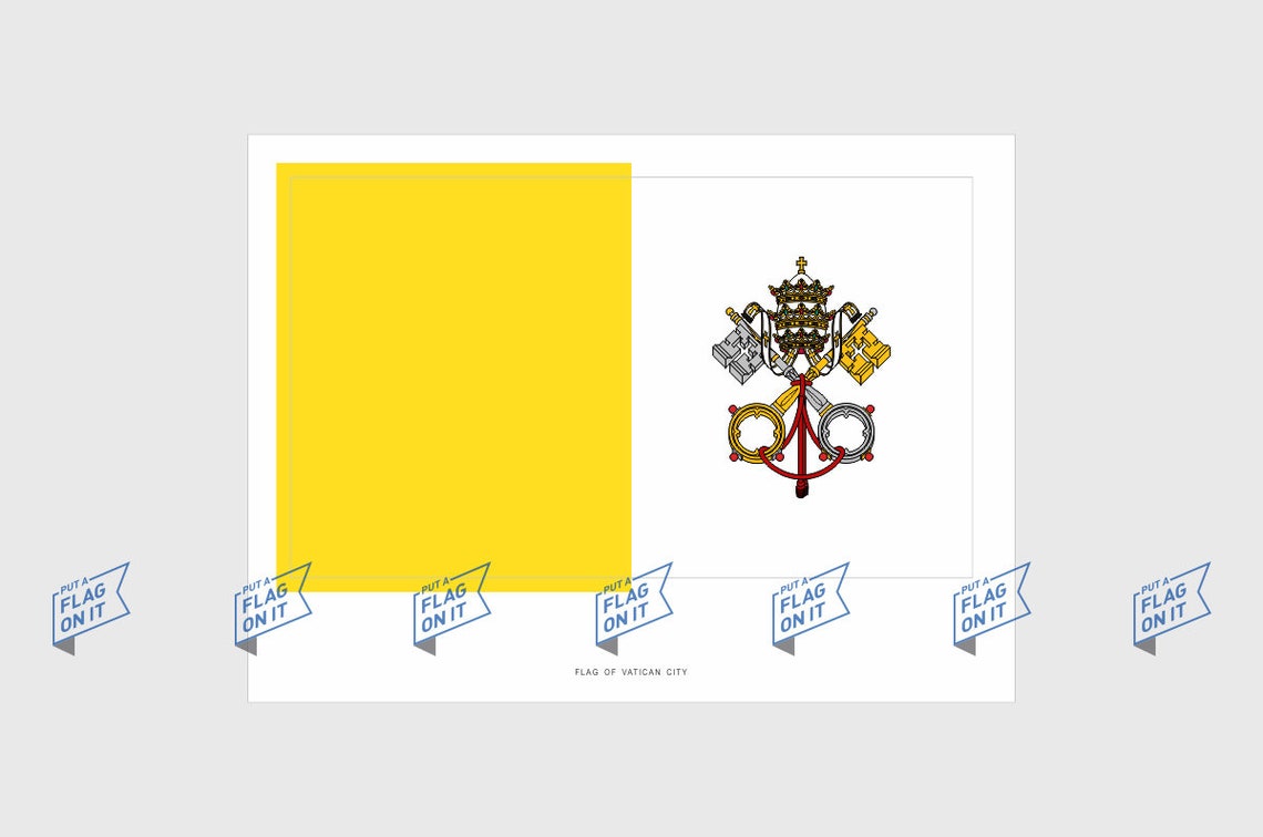 Vatican Flag Stickers - Etsy