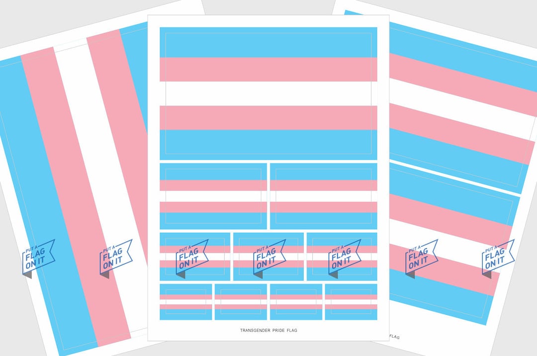 Transgender Pride Flag Stickers - Etsy