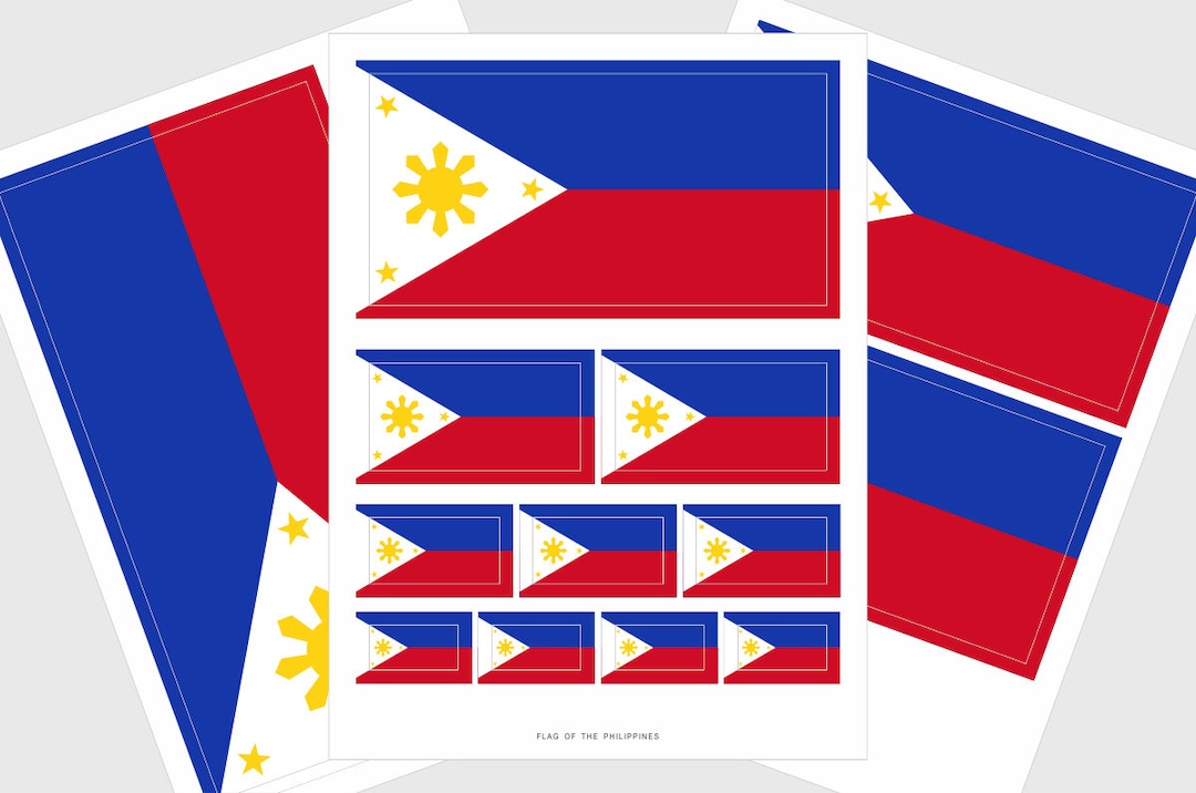 Philippines Flag Stickers - Etsy