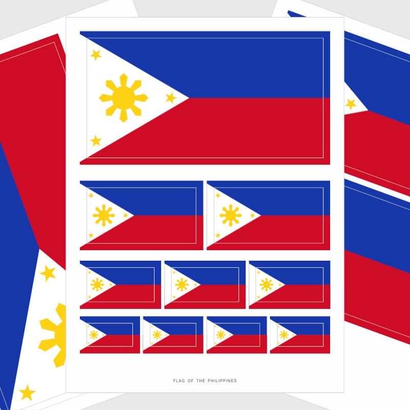 Filipino Flag Stickers - Etsy