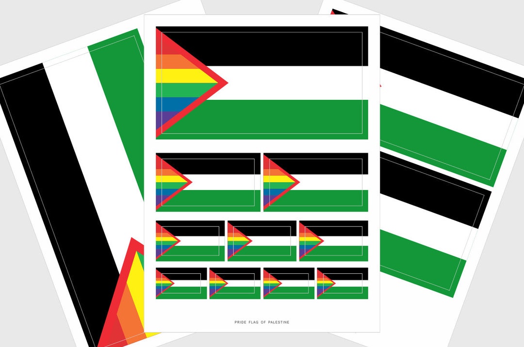 Palestine LGBTQ Pride Flag Stickers - Etsy