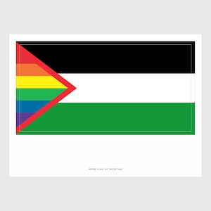 Palestine LGBTQ Pride Flag Stickers - Etsy