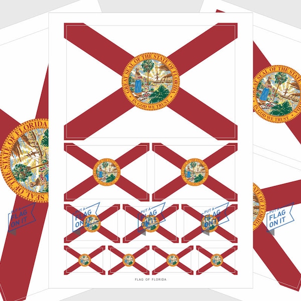 Usa Florida Stickers - Etsy