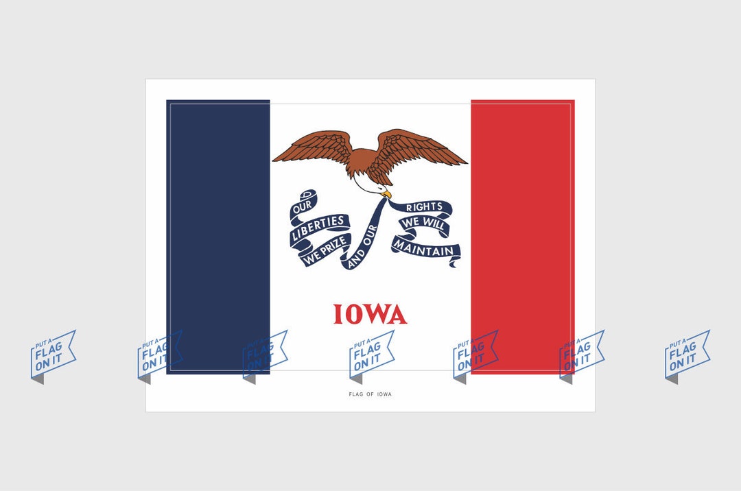 Iowa Flag Sticks - Etsy