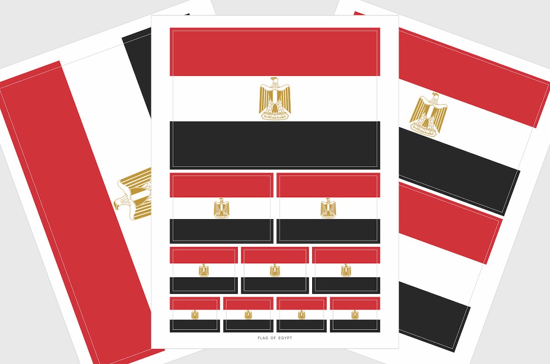 Egypt Flag Stickers - Etsy