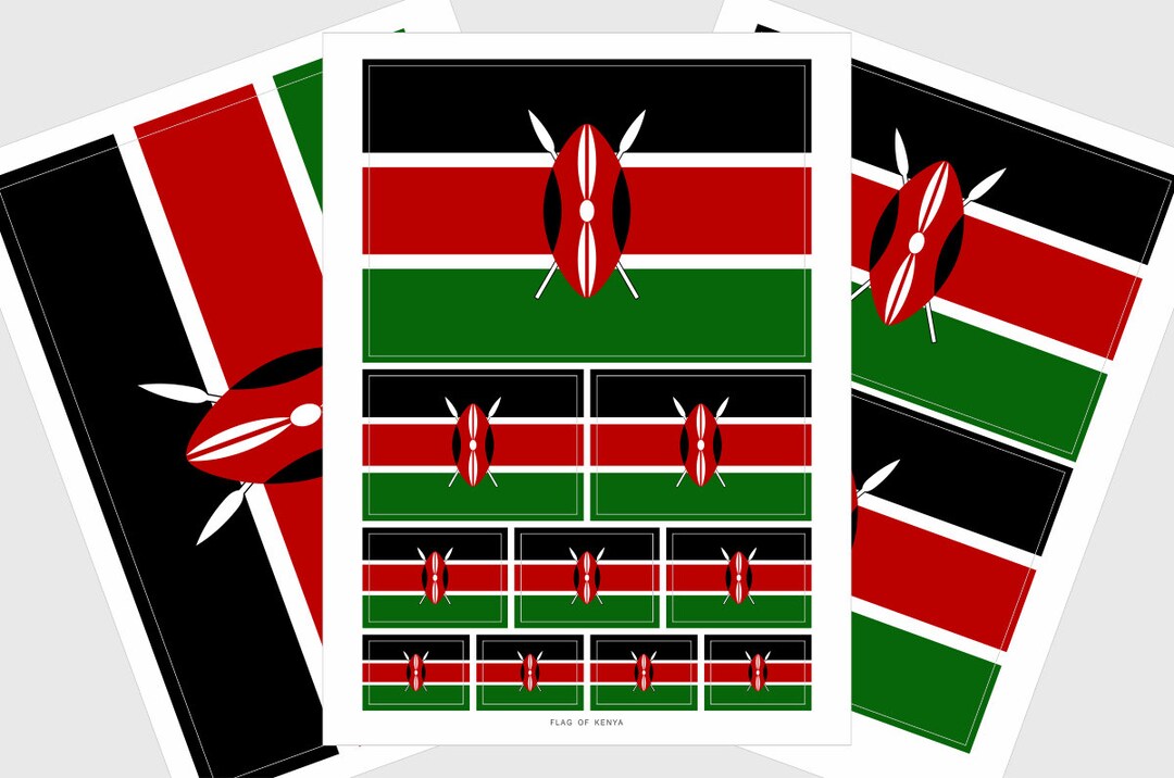 Kenya Flag Stickers - Etsy