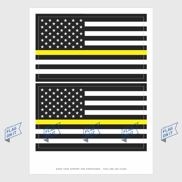 Yellow Line Flag - Etsy