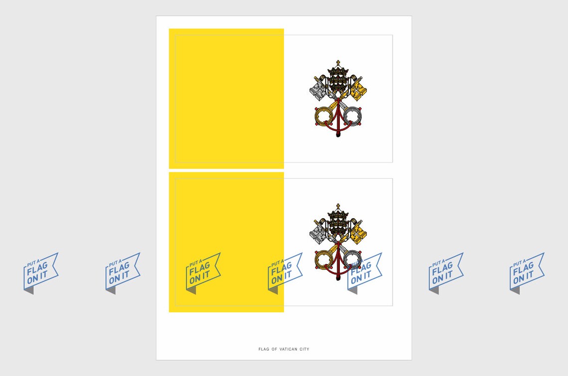 Vatican Flag Stickers - Etsy
