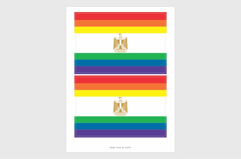 Egypt LGBTQ Pride Flag Stickers - Etsy