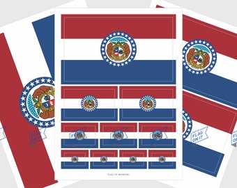 Missouri State Flag Crest Seal Emblem Svg Png Dxf Vector Graphic Design ...