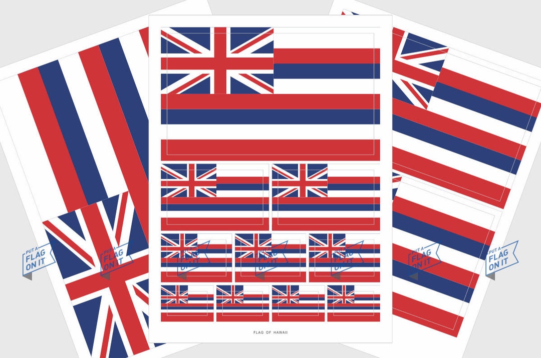 Hawaii Flag Stickers - Etsy