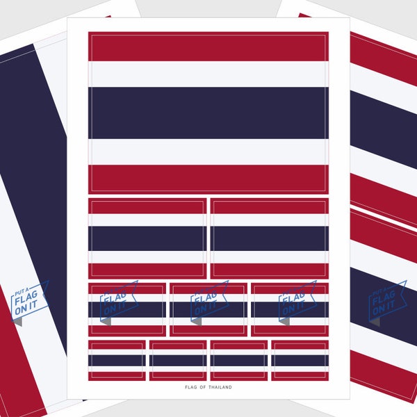 Thailand Flag Stickers - Etsy