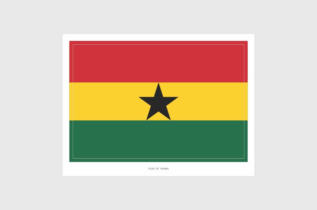 Ghana Flag Stickers - Etsy