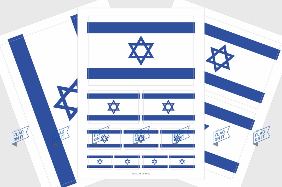 Israel Flag Stickers - Etsy