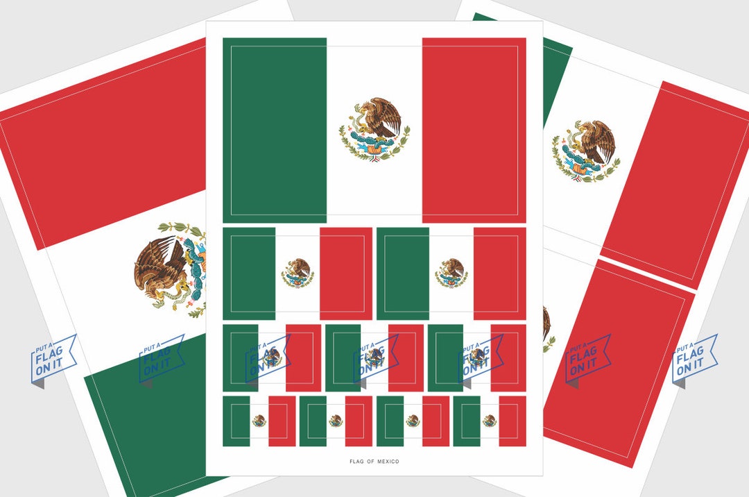 Mexico Flag Stickers - Etsy