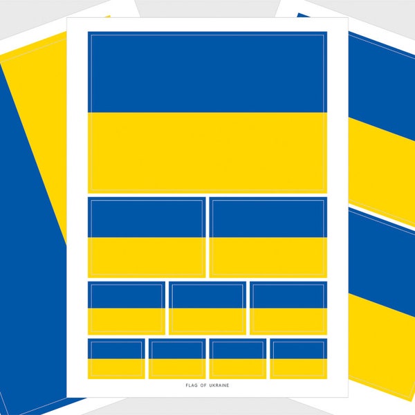 Ukraine Flag Sticker - Etsy