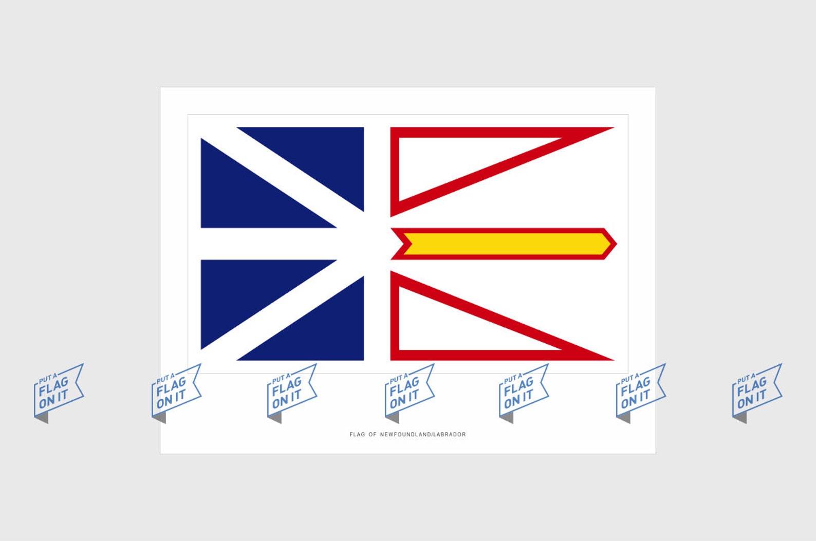 Newfoundland Flag Sticker Weatherproof Vinyl Proud - Etsy
