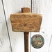 Antique Handmade Wood Mallet, Antique Tools, Primitive Wood Tools ...
