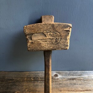 Antique Handmade Wood Mallet Antique Tools Primitive Wood | Etsy