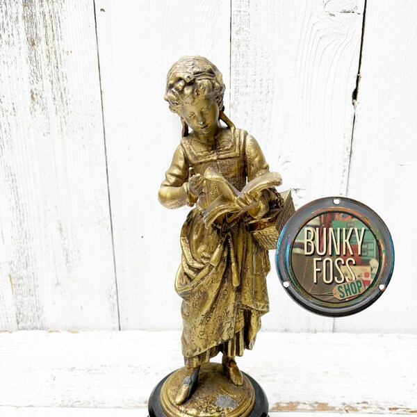 Reading a Book Statue - Etsy