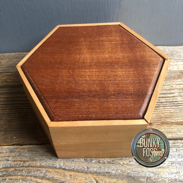 Hexagonal Wood Box - Etsy