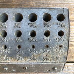 Antique Metal Drill Bit Holder Old Drill Bit Holder Metal - Etsy