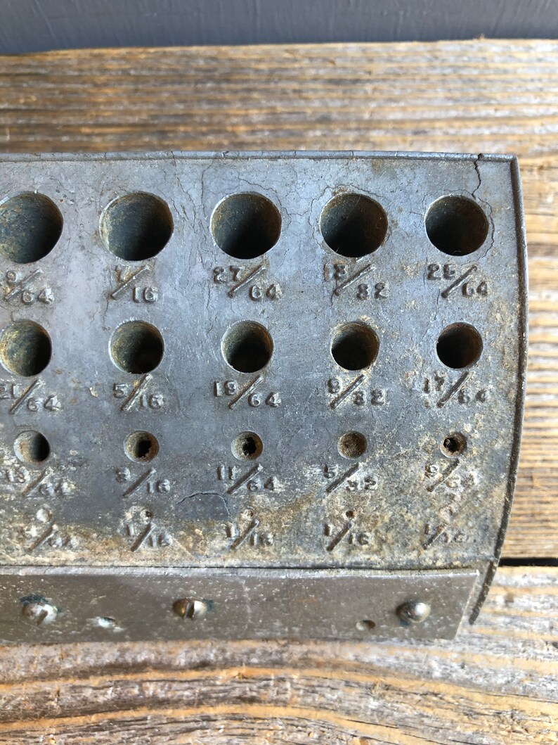 Antique Metal Drill Bit Holder Old Drill Bit Holder Metal - Etsy